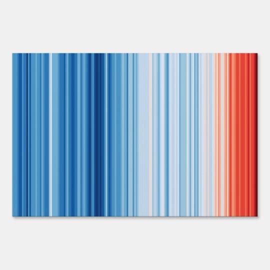 Global Warming Stripes Climate Change Yard Sign | Zazzle.com