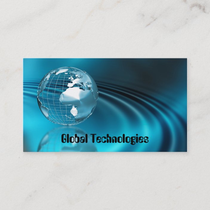 Globe Business Card | Zazzle.com
