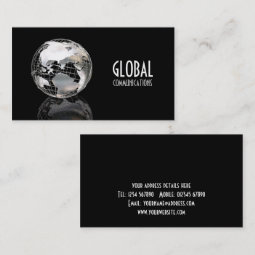 Globe Business Card | Zazzle