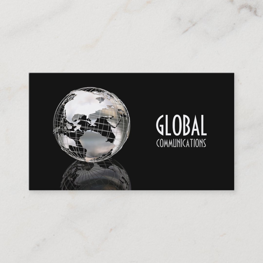 Globe Business Card | Zazzle