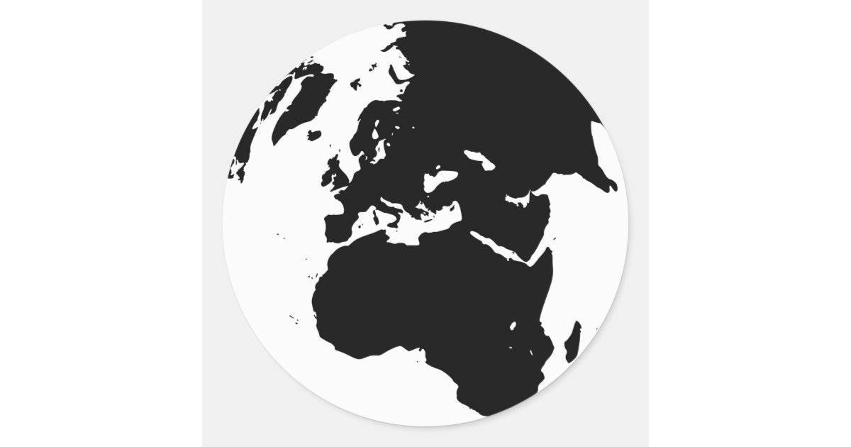 Globe Classic Round Sticker | Zazzle