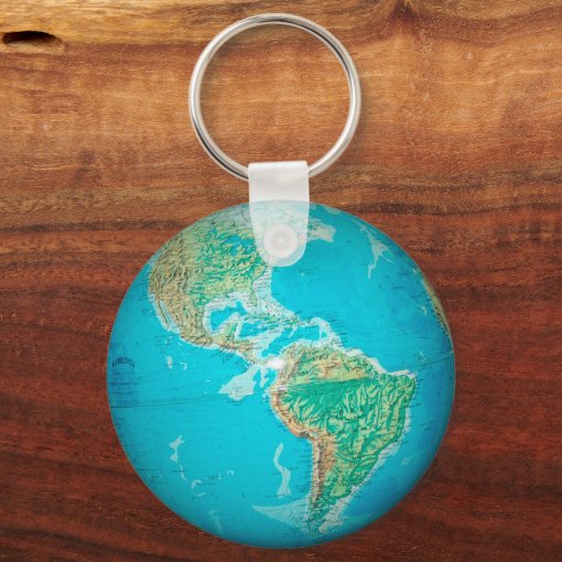 Globe Keychain | Zazzle