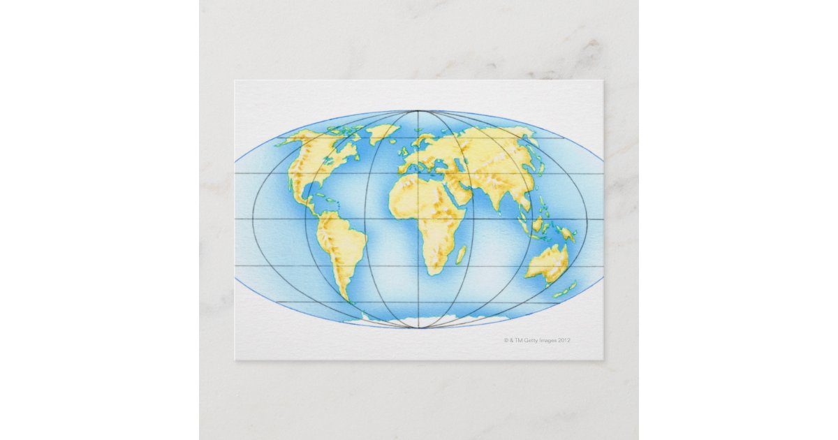 Globe of the World Postcard | Zazzle