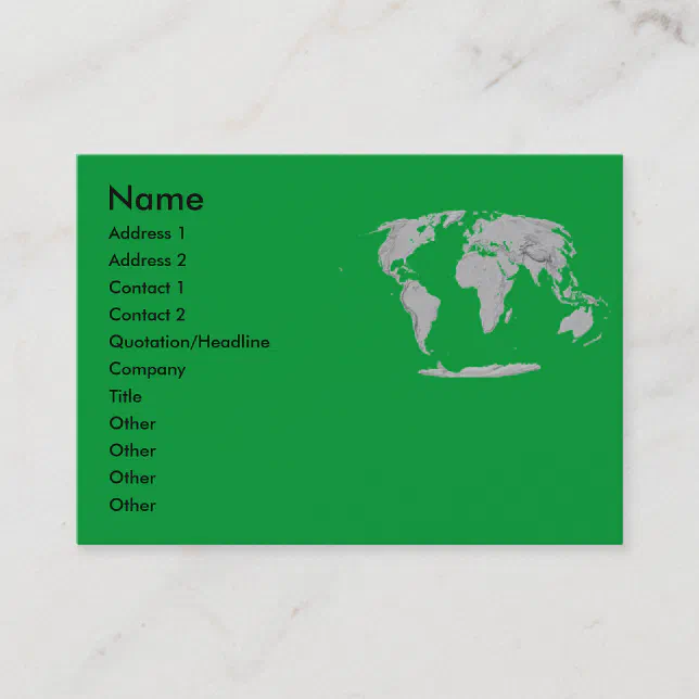 Globe Profile Card | Zazzle