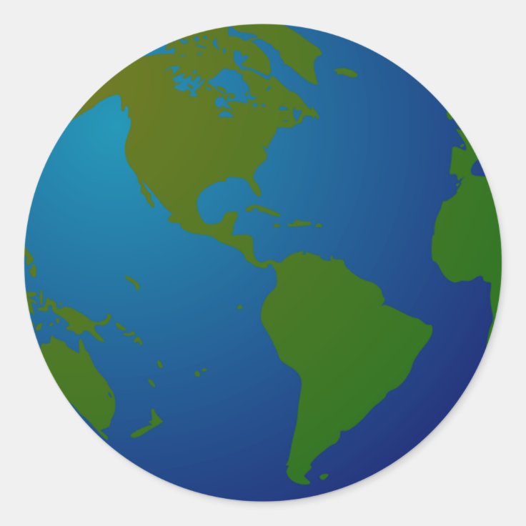 Globe Stickers | Zazzle