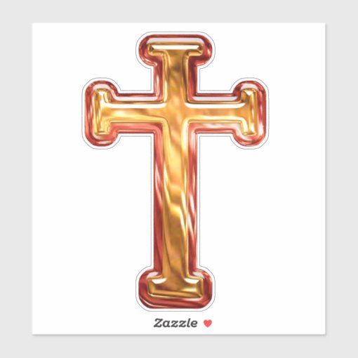Glorious Cross Sticker | Zazzle