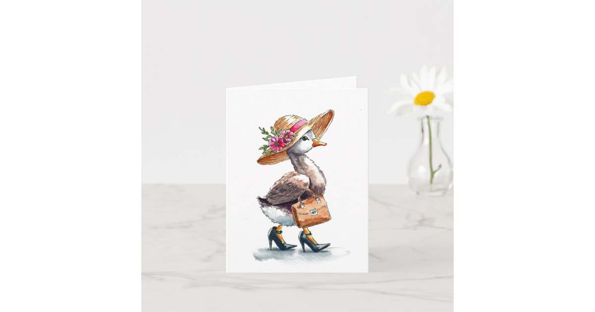 Glorious Goose Greetings Card | Zazzle