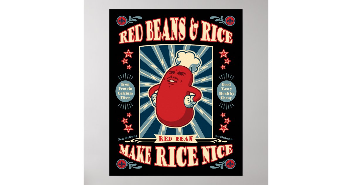 Glorious Red Beans Poster | Zazzle