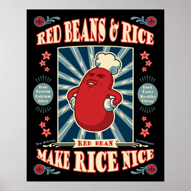 Glorious Red Beans Poster | Zazzle