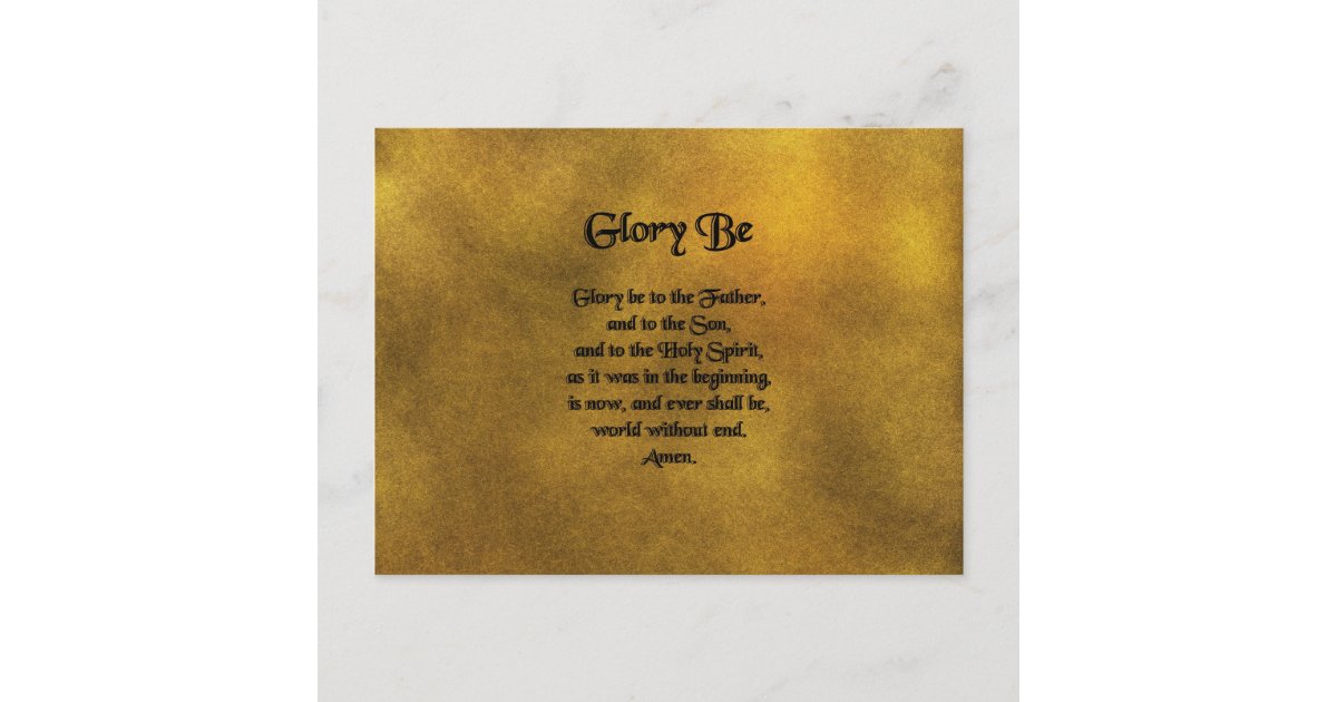 Glory Be Postcard | Zazzle