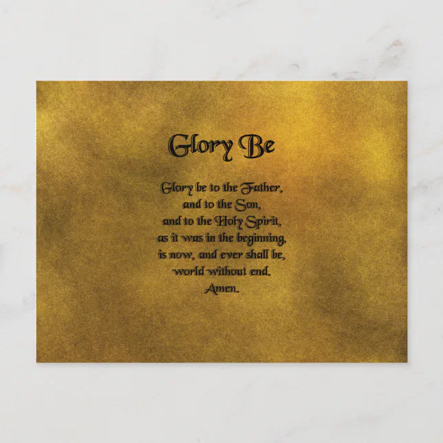 Glory Be Postcard | Zazzle