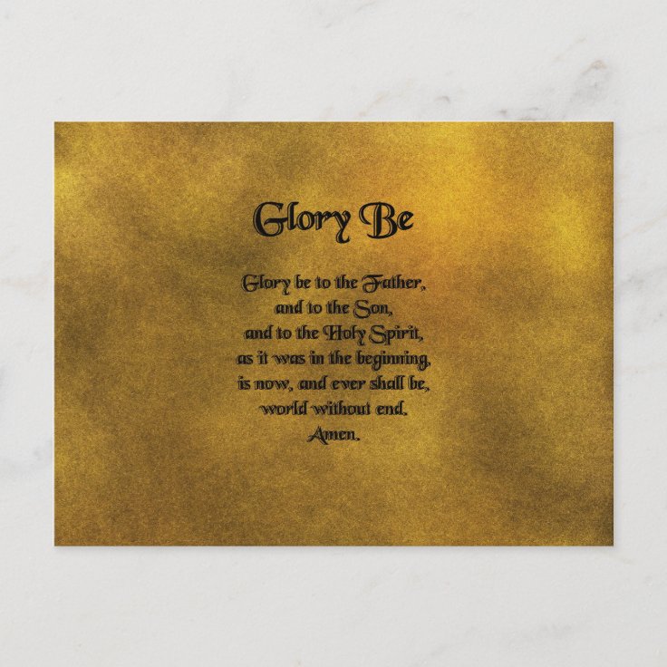 Glory Be Postcard | Zazzle