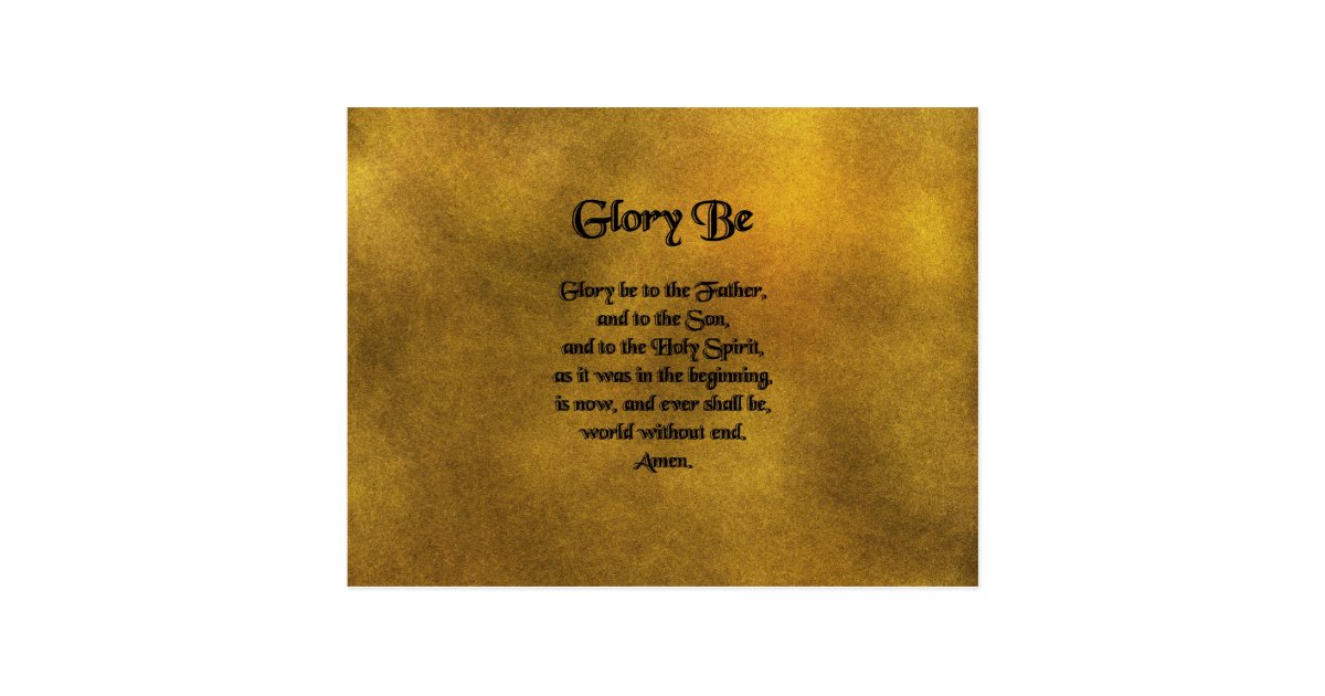 Glory Be Postcard | Zazzle.com