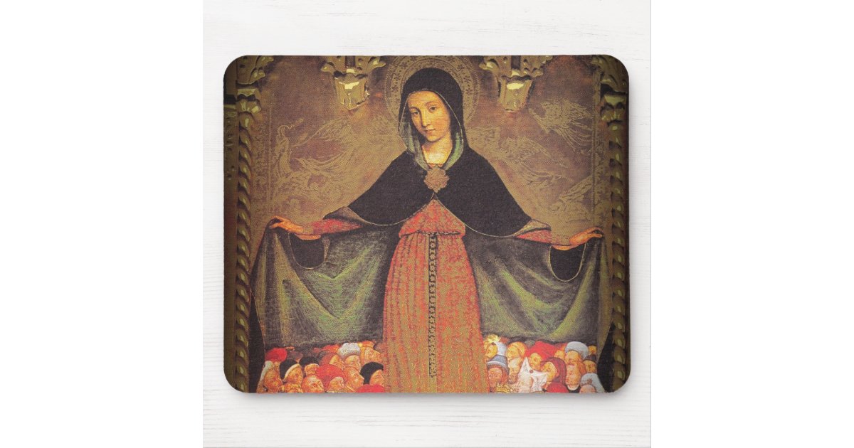 glory to our lady of mercy mouse pad | Zazzle