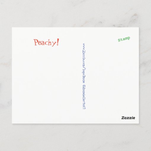 Glossy Postcard: Peaches & Antique China Postcard | Zazzle