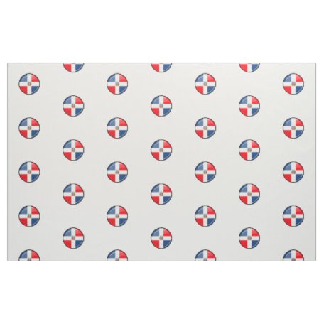 Dominican Republic Flag Fabric | Zazzle
