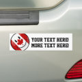 Glossy Smiling Canadian Flag Bumper Sticker | Zazzle
