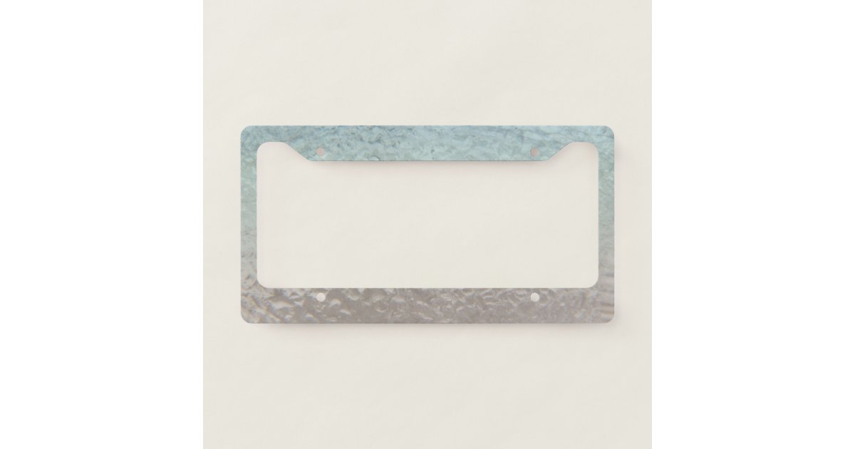 Glossy Texture License Plate Frame | Zazzle