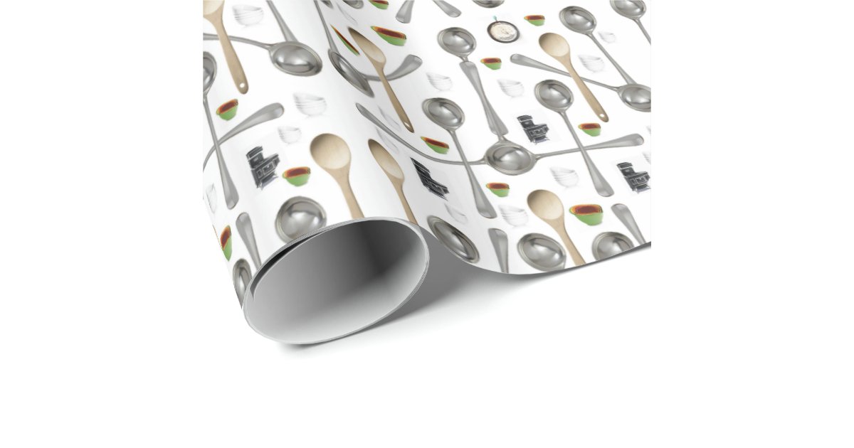 Glossy Wrapping Paper Spoons | Zazzle