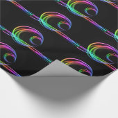 Glow In The Dark Neon Circles Wrapping Paper | Zazzle