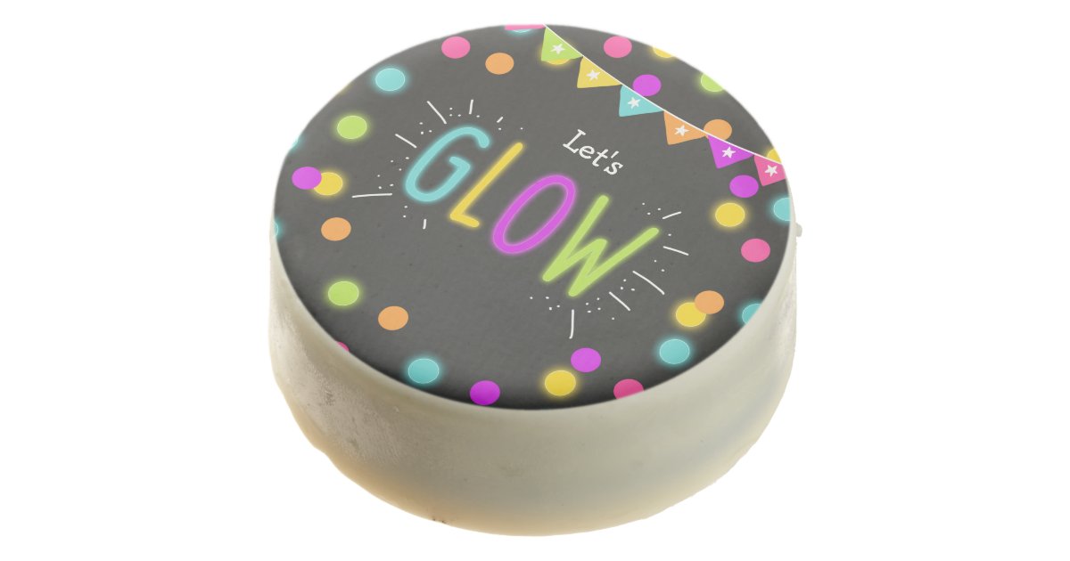 Glow Oreo Cookies Disco birthday party Neon Lumo | Zazzle