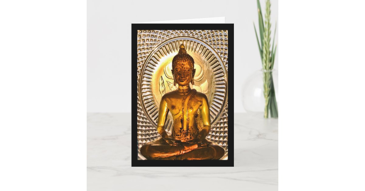 Glowing Buddha Card | Zazzle