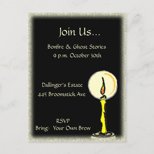 Glowing Candle Invitation | Zazzle.com