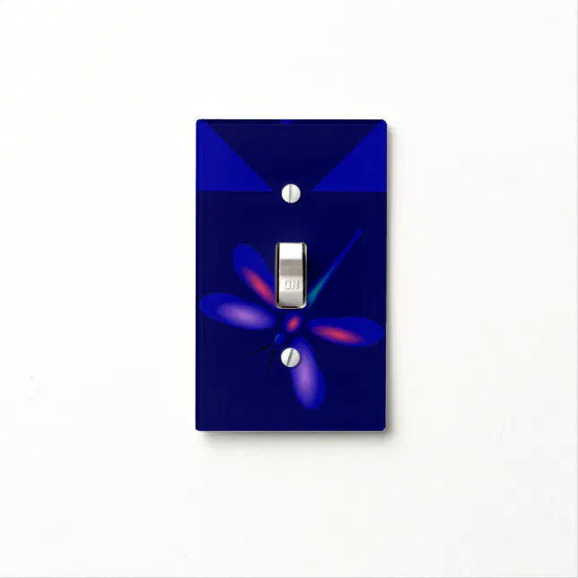 Glowing Dragonfly Art Light Switch Cover | Zazzle