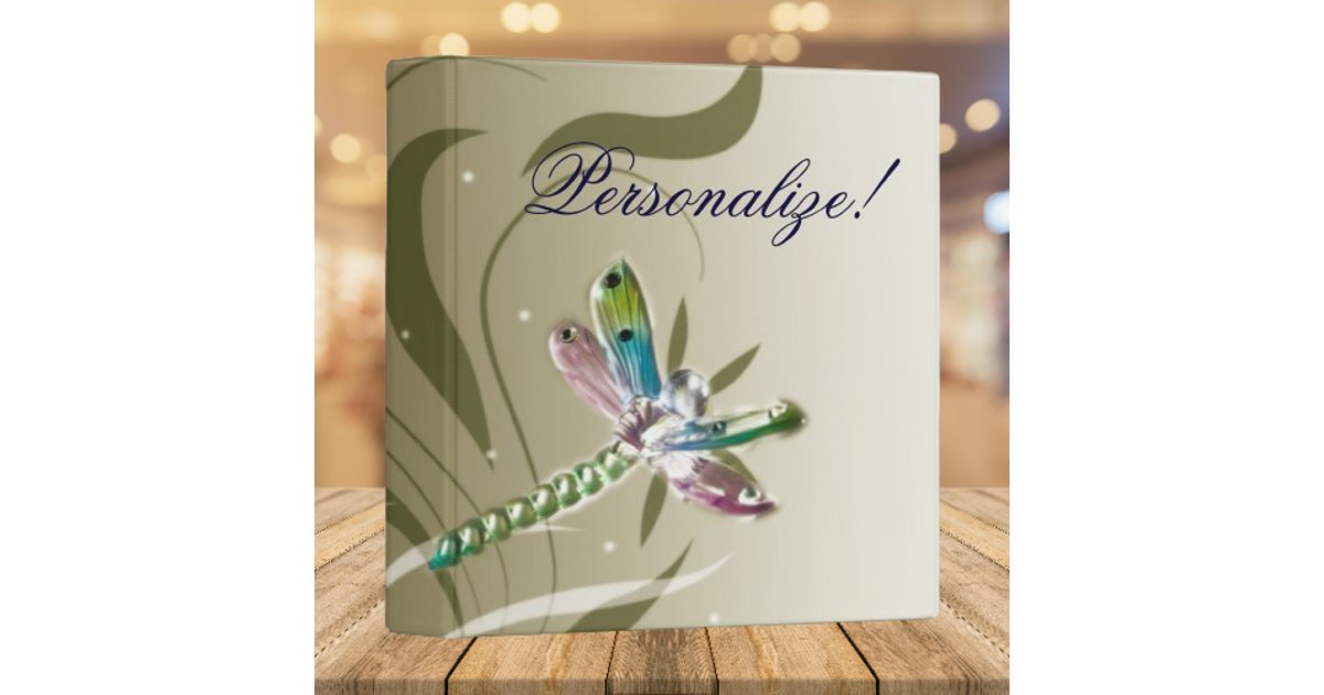Glowing Dragonfly Binder | Zazzle