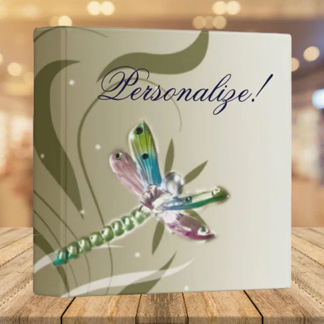 Glowing Dragonfly Binder | Zazzle