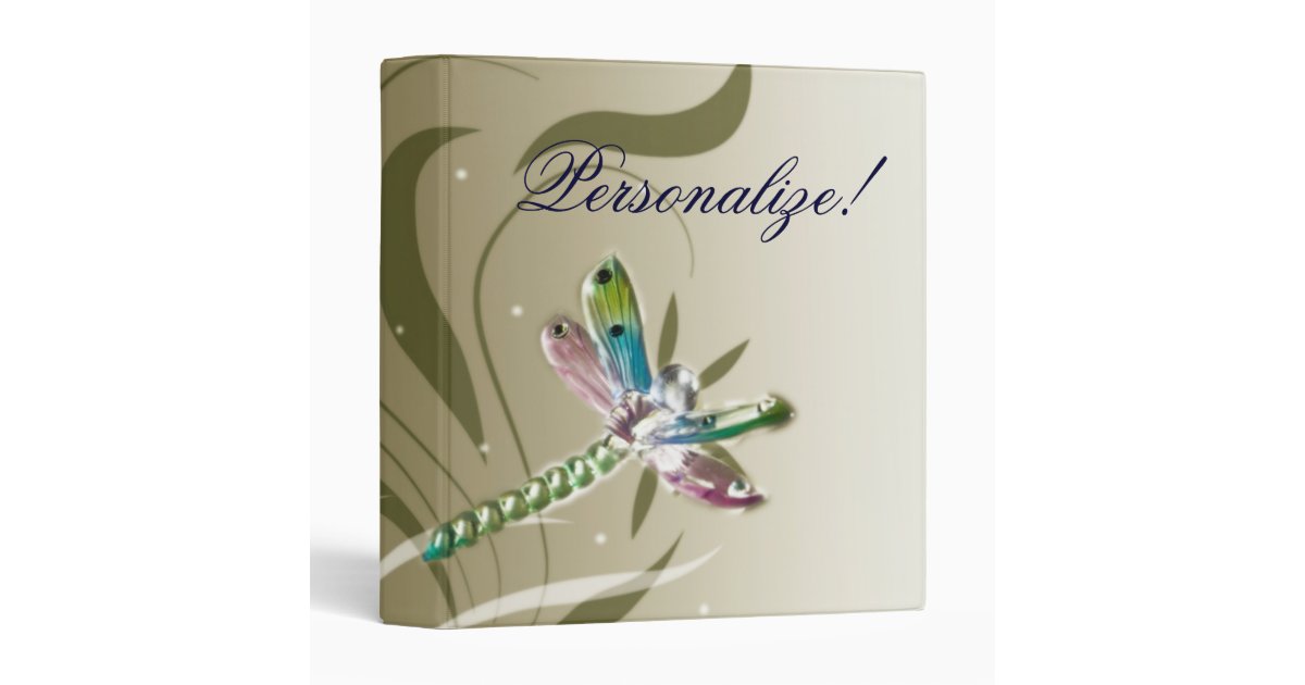 Glowing Dragonfly Binder | Zazzle