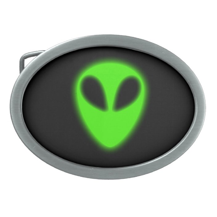 Glowing Green Alien Belt Buckle | Zazzle.com