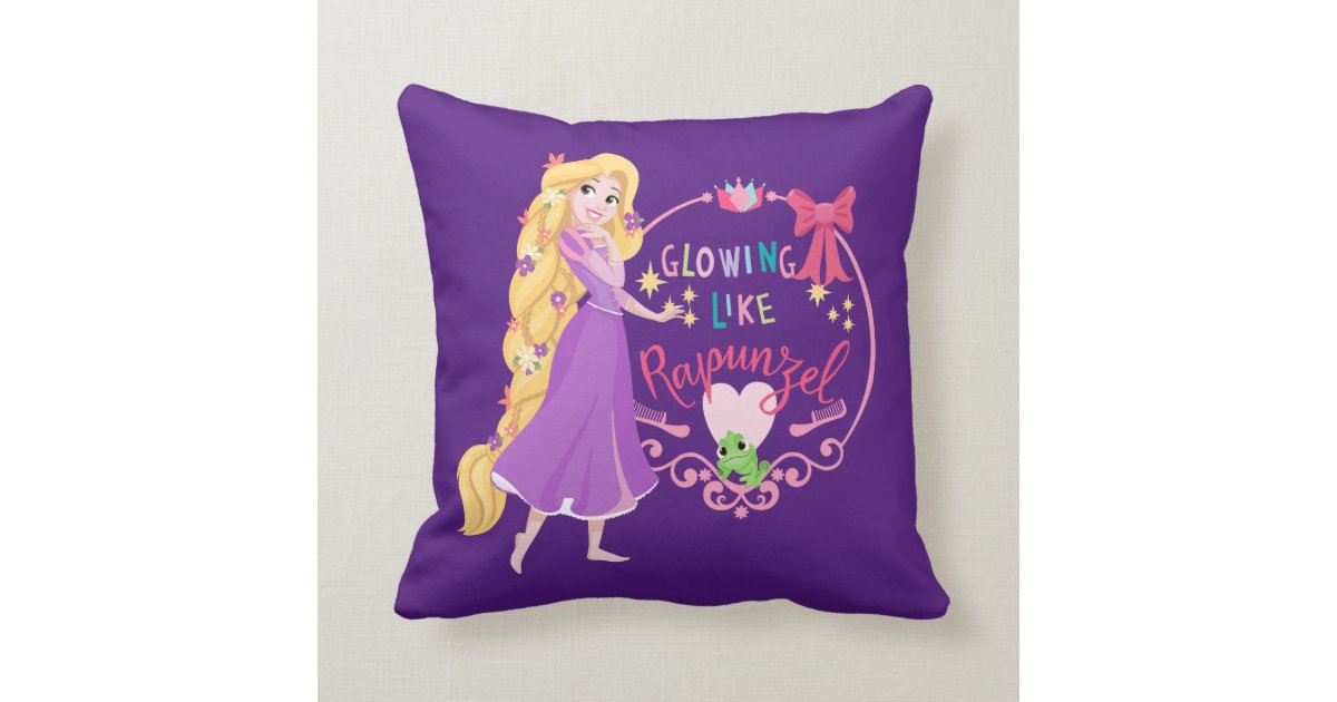 Glowing Like Rapunzel Throw Pillow | Zazzle.com
