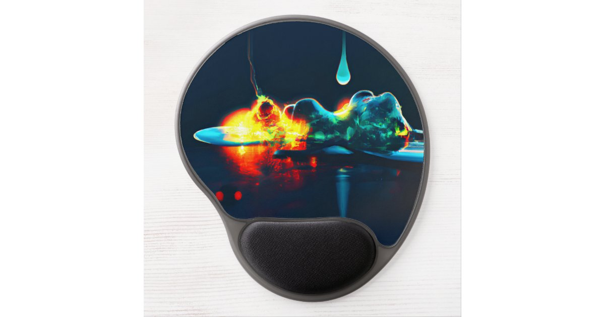 Glowing Liquid Drip Gel Mouse Pad | Zazzle