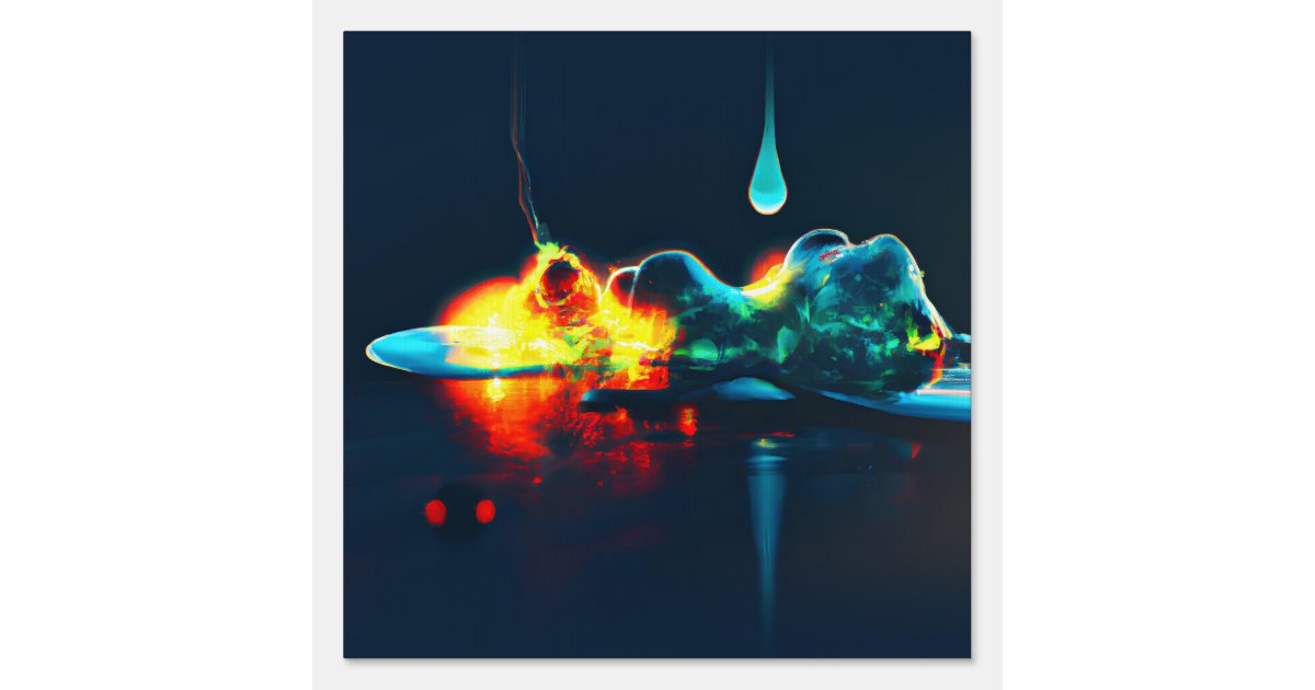Glowing Liquid Drip Sign | Zazzle