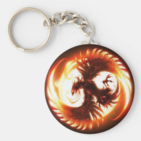 Phoenix Keychains - No Minimum Quantity | Zazzle