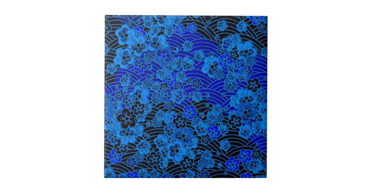 Glowing Sakura Tile | Zazzle