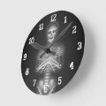 Glowing Skeleton: Wall Clock | Zazzle