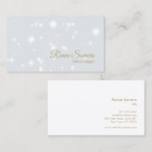 Glowing Stars Light Blue Business Card | Zazzle