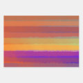 Glowing Sunrise Salty Watercolor Pop Of Color Art Wrapping Paper Sheets ...