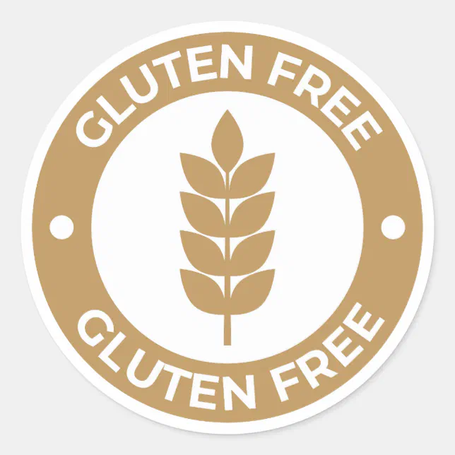Gluten Free Classic Round Sticker | Zazzle