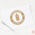 Gluten Free Classic Round Sticker | Zazzle