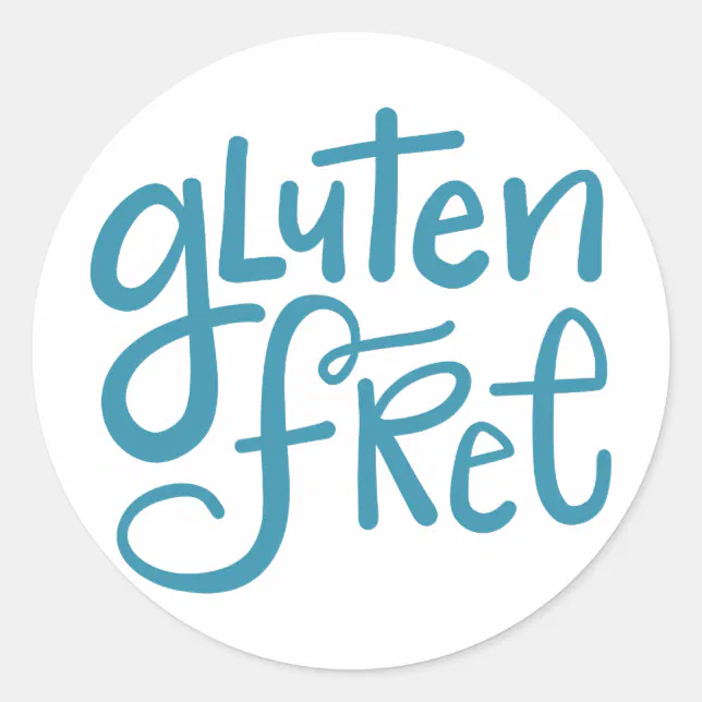 Gluten Free Classic Round Sticker | Zazzle