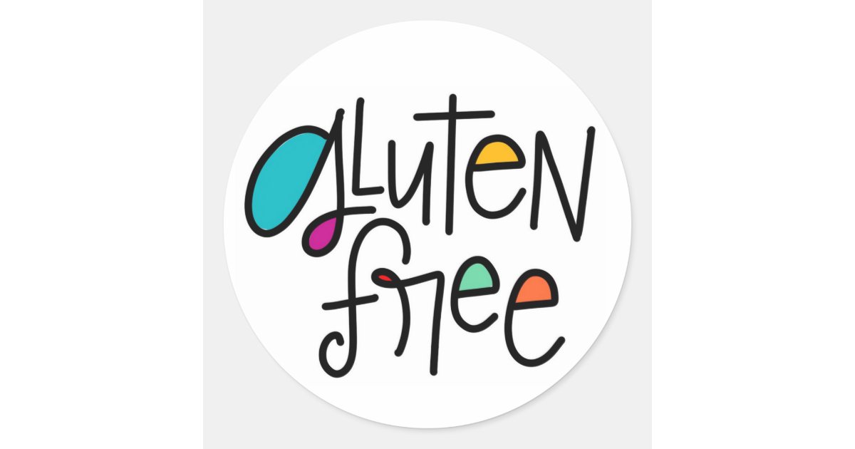 Gluten Free Classic Round Sticker | Zazzle