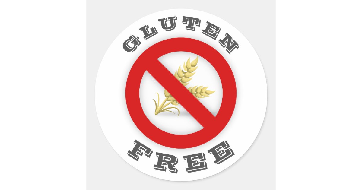 Gluten Free Classic Round Sticker | Zazzle