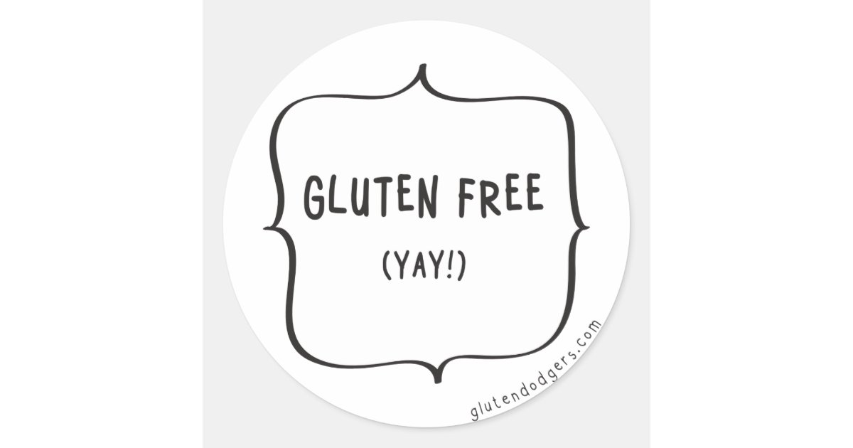 Gluten Free Stickers | Zazzle