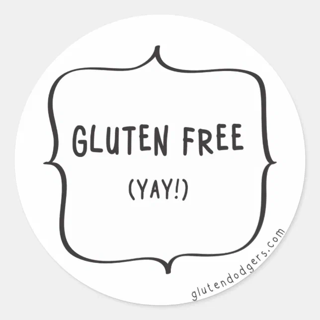 Gluten Free Stickers | Zazzle
