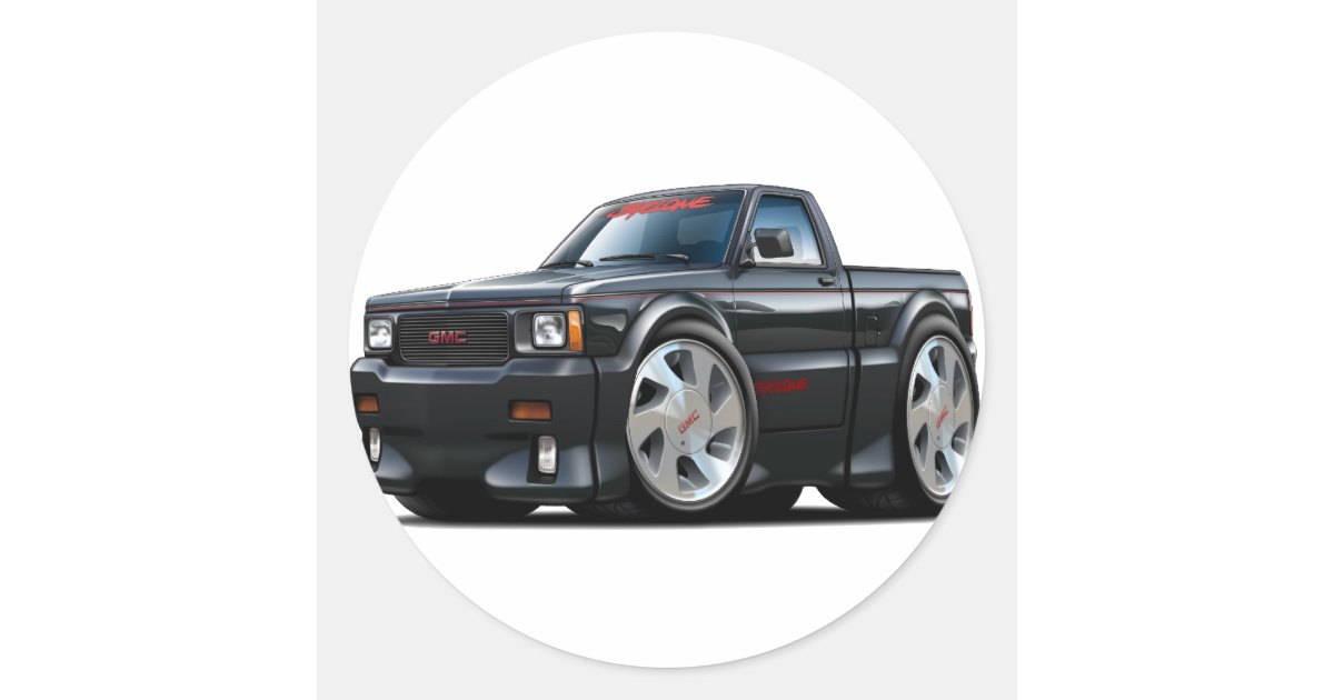 GMC Syclone Classic Round Sticker | Zazzle