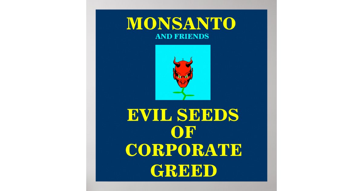 GMO POSTER/ PROTEST SIGN | Zazzle
