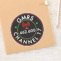 GMRS Radio Channel 17 Sticker | Zazzle